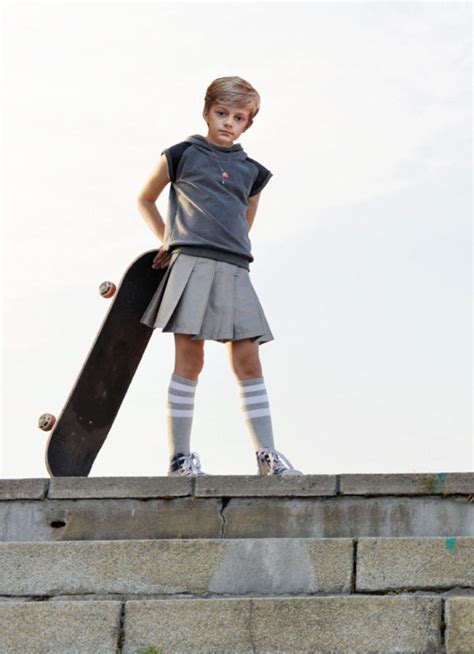Young Boy Wearing His