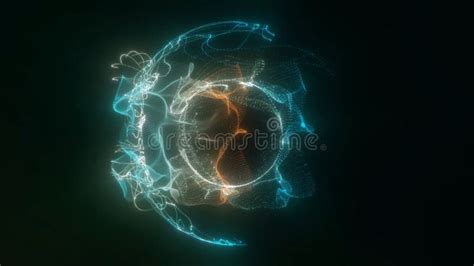 Abstract Particle Sphere Science Background Virtual Flow Big Binary