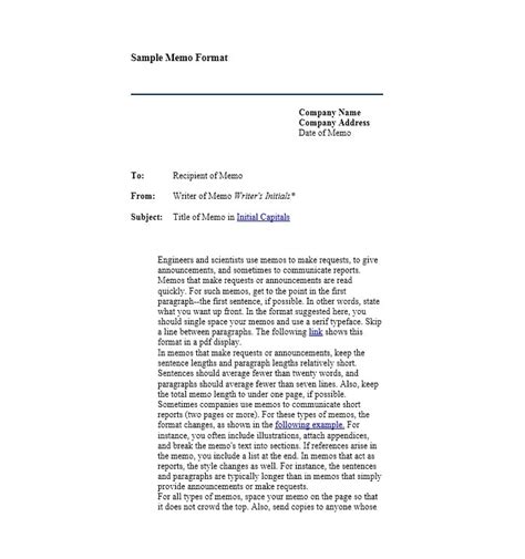 Business Memo Format Smoothatila