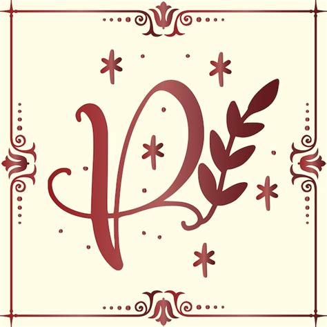 럭셔리 모노그램 로고 디자인 서식 파일 프리미엄 벡터