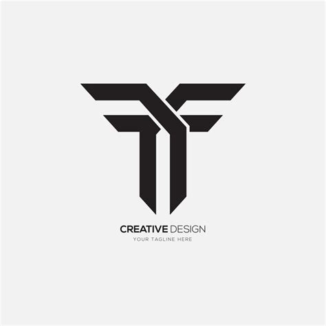 Premium Vector Letter T Initial Line Shape Monogram Logo