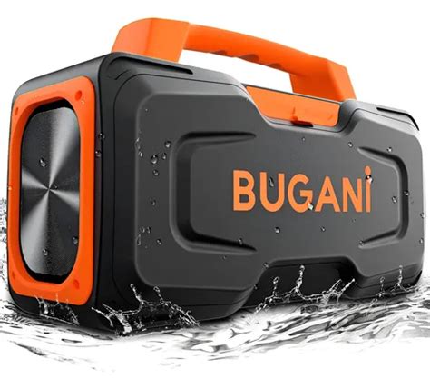 Bocina Bluetooth Bugani M118 Naranja 50w Portátil Con Car Naranja