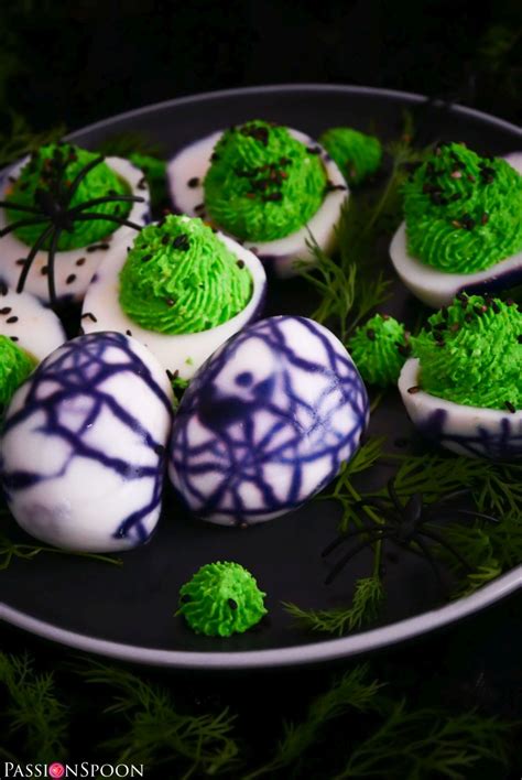 Marbled Deviled Eggs Party Snack Passionspoon Recipes
