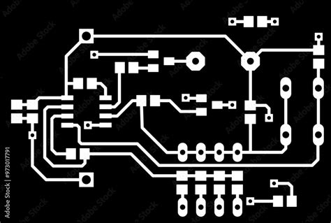 Tracing The Conductors Of The Printed Circuit Board Of An Electronic Device Vector Engineering