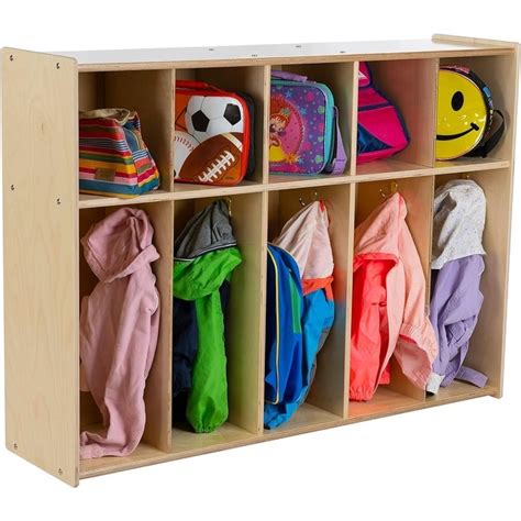 Contender 16 Section Classroom Coat Locker And Backpack Hanger Daycare