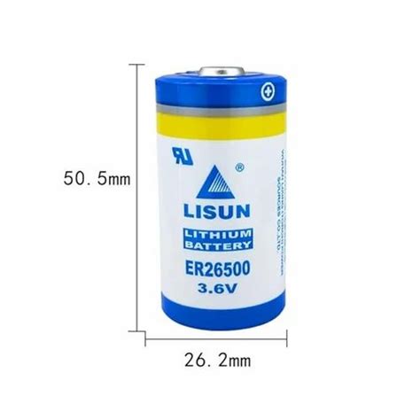 Lisun Er26500 C Size Lithium Battery 36v 9000mah High Capacity Plc