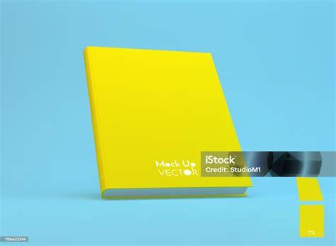 현실적인 책 모형 커버 디자인 템플릿 투시 뷰 3d 벡터 그림입니다 인공적인에 대한 스톡 벡터 아트 및 기타 이미지 인공적인