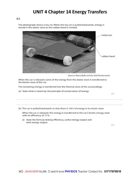 Unit 4 Chapter 14 Energy Transfers Pdf Physics Nature