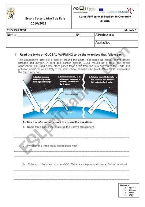 Global Warming Esl Worksheet By Lndxa