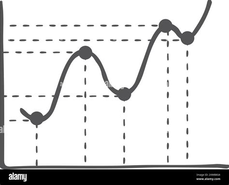Smooth Point Chart Line Diagram Black Icon Stock Vector Image And Art