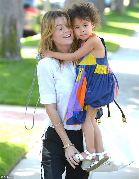Ellen Pompeo Carries Daughter Stella Luna Into A Birthday Party Daily