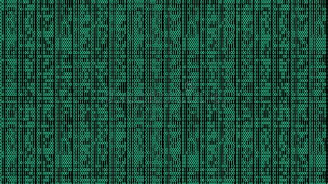 Green Matrix Background With Numbers 3d Rendering Stock Illustration
