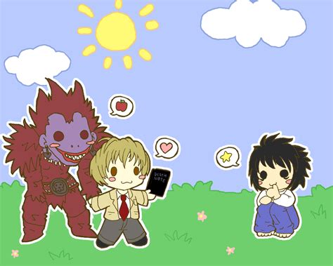 Chibi Death Note L Ryuk Yagami Wallpaper Hd Anime 4k Wallpapers