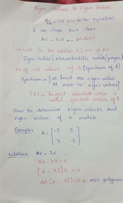 How To Find The Eigen Values And Eigen Vectors Example Ee Vibes