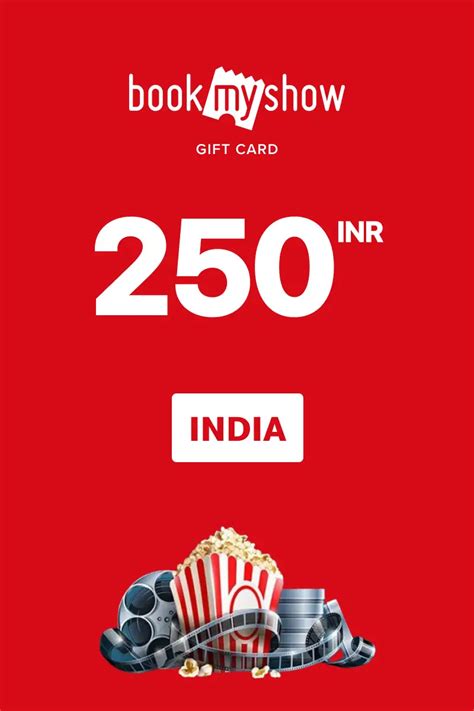 Buy Bookmyshow 250 Inr T Card India Digital Key