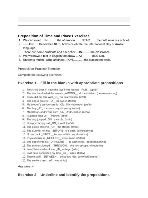 Coordinating Conjunctions Exercise Pdf