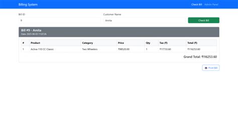 Billing System Using Php And Mysql Download Billing Management System