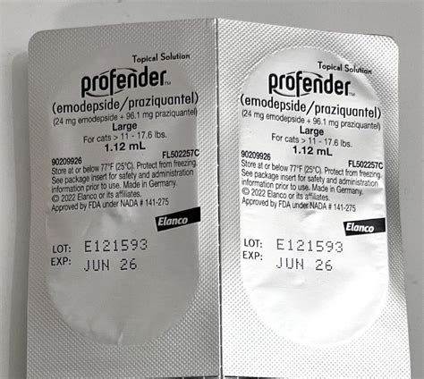 Profender Topical Solution For Large Cats 11 176 Lbs 112ml 2 Doses