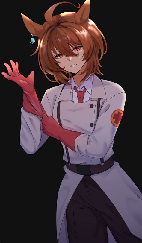 Favoritevoidpixel Agnes Tachyon Umamusume Medic Tf2 Red Medic