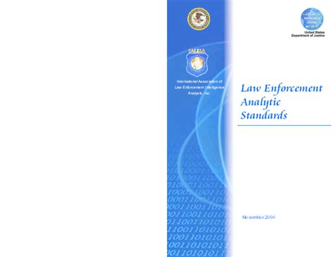 Pdf Law Enforcement Analytic Standards
