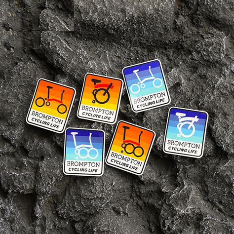 3pcs Brompton Cycling Life Bike Frame Stickers Cycling Decals Cycle Decal
