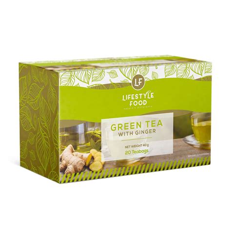 Green Tea Ginger 20 Teabags Lifestyle Foods