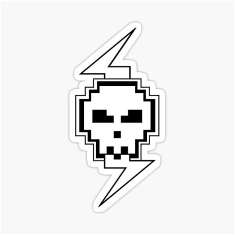 Tech Skull Sticker For Sale By Awanderingecho Redbubble