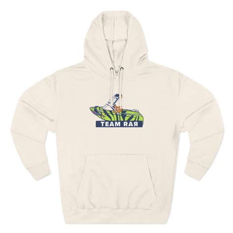 Team Rar Monster Boat Three Panel Fleece Hoodie Teemerch