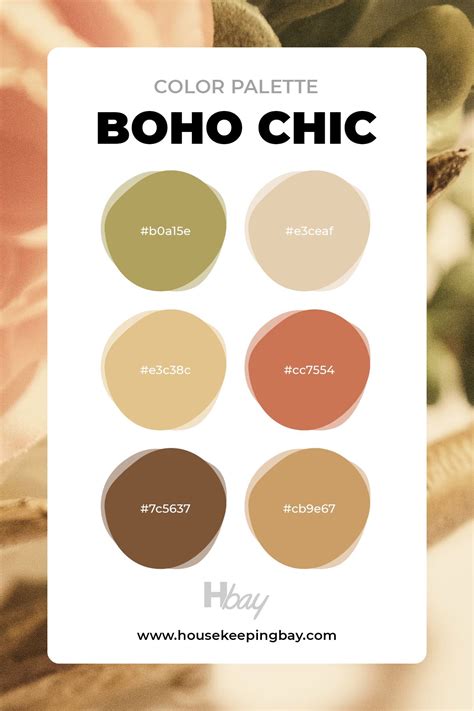 Boho Chic Boho Chic Color Scheme Boho Chic Colors Palette Warm Boho