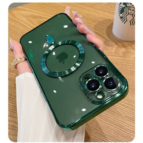Case Magsafe Para Iphone 12 Pro Max Verde Generico