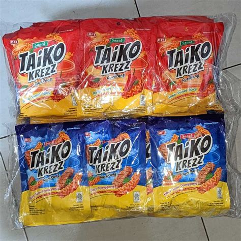 Jual Cod Taiko Krezz Mini 16g Isi 10 Pcs Mix Rasa Taiko Kemasan Sachet Taiko Sachetan Taiko