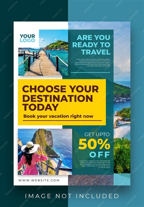 Premium Psd An Explore The World Travel Ad Poster Design For
