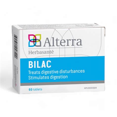 Bilac Choleretic And Cholagogue 60 Tablets Alterra