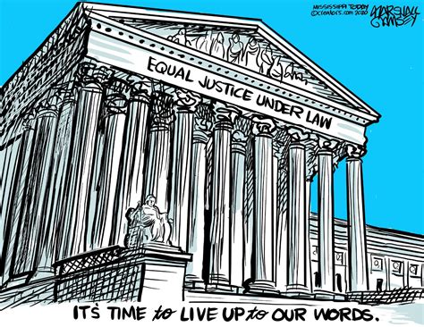 Editorial Cartoon U S Supreme Court Equal Justice The Week