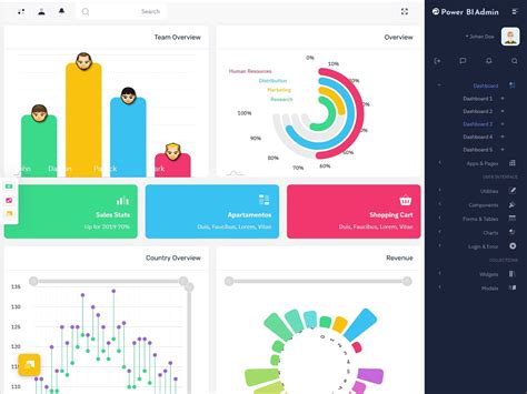 Power Bi Light Dashboard 3 Multipurpose Themes