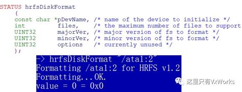 vxworks文件系统及其格式化命令使用 xbdcreatepartition csdn博客