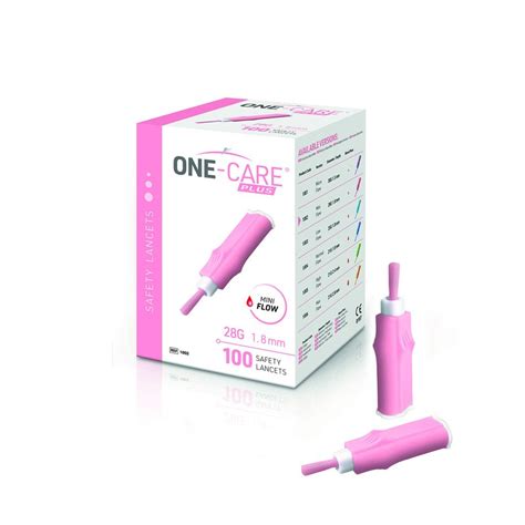 Medivena One Care Plus Safety Lancets Contact Activated 28g X 1 8mm
