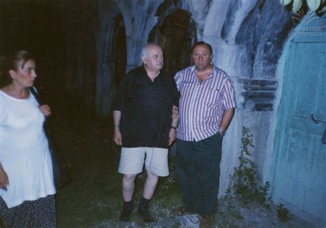 Iverieli რევაზ მიშველაძე და რევაზ ჩხეიძე ხახულის მონასტერში