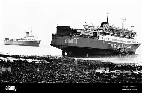 The Ionic Ferry Owned By Townsend Thoresen After It Ran Aground At
