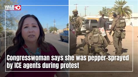 Walb Congresswoman Says She Was Pepper Sprayed By Ice Agents During