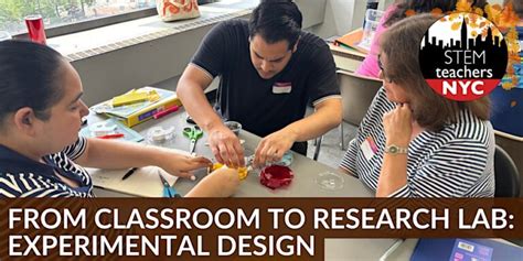 From Classroom To Research Lab Experimental Design Stemteachersnyc