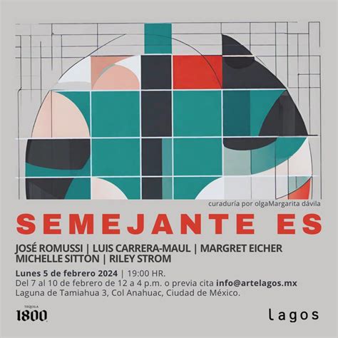 Upcoming Exhibition At Lagos Mexico City With Margret Eicher Galerie Michael Janssen