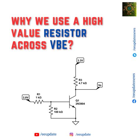 Why We Use A High Value Resistor Across Vbe In Bipolar Junction