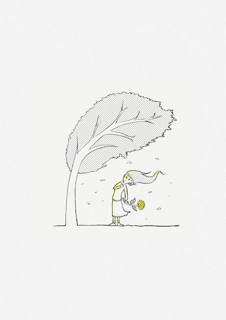 Wind Blowing Playful Illustration Premium Photo