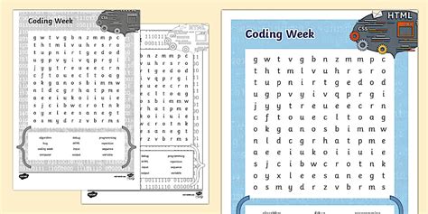Coding Week Word Search Teacher Made Twinkl