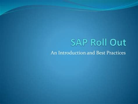 Sap Erp Introduction Ppt Sap Erp Introduction Ppt