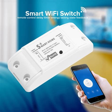 WiFi Smart Switch A Modules Timer Diy Remote Controller AC V Work On Smartlife APP