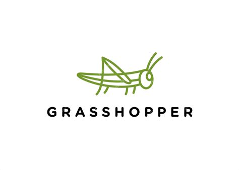 Premium Vector Grasshopper Logo Design Vector Illustration