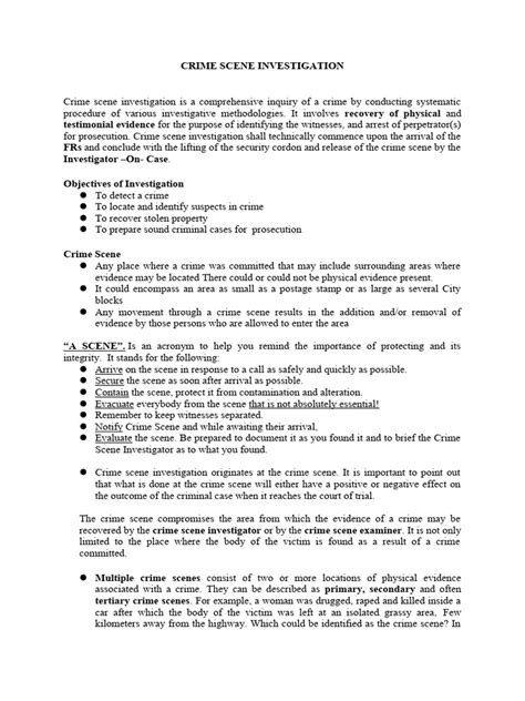 crime scene investigation pdf crime scene camera lens