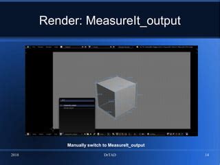 DrTAD Blender Software Example Technical Documentation With MeasureIt Dimensions